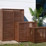 Cache climatisation bois, composite, aluminium - Coverpac